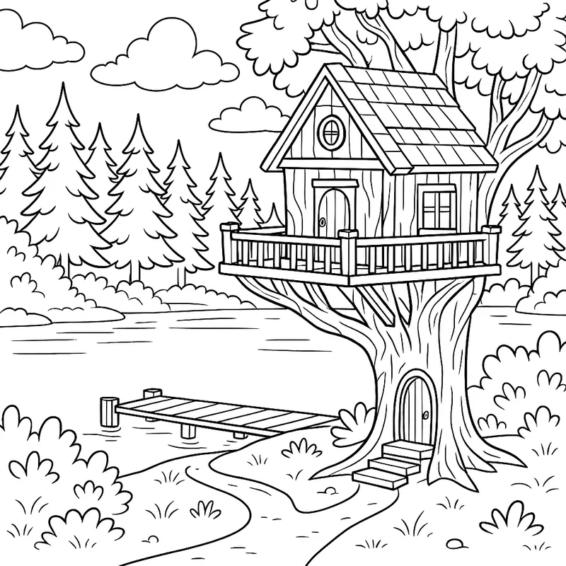 nature free coloring pages printable